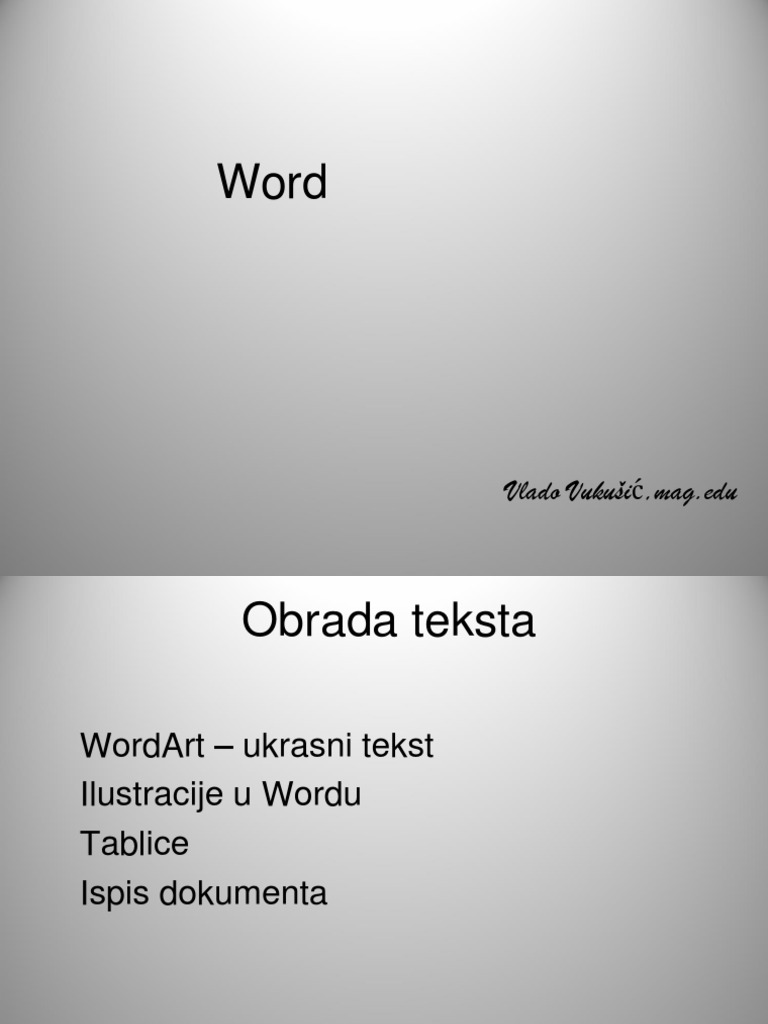 Grafika U Wordu | PDF