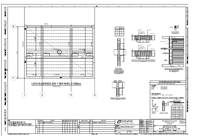 Detalle Techo Aligerado y Muros | PDF