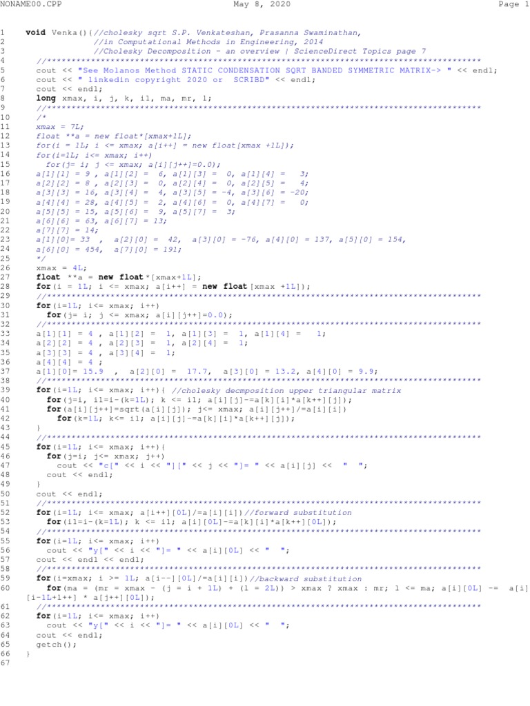 Venka2cpp Combine | PDF | Operator Theory | Functions And Mappings