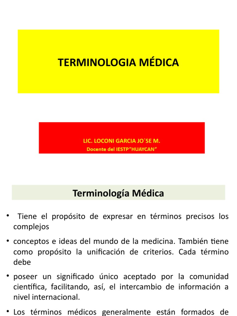 Definición y Ejemplos de Terminología Médica | PDF | Palabra | Adverbio
