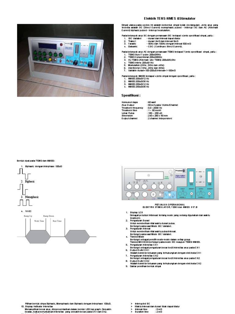 Manual NMES-1 | PDF