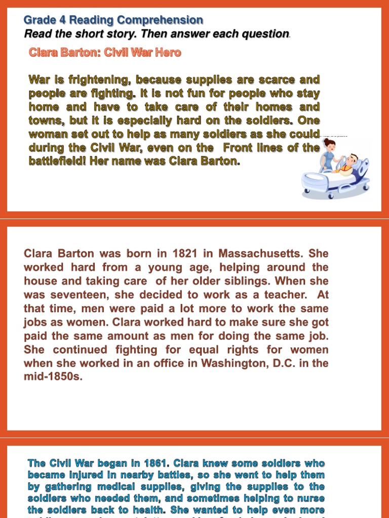 Read The Short Story. Then Answer Each Question: Grade 4 Reading ...