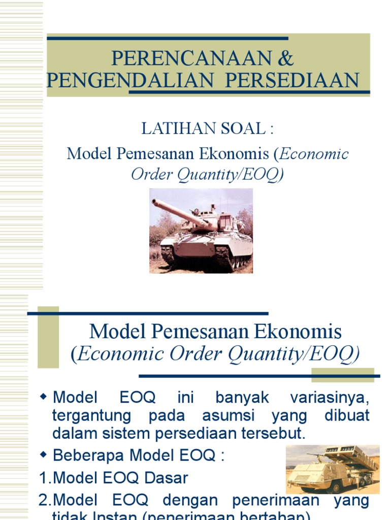 !. LATIHAN SOAL MANAJEMEN PERSEDIAAN-Inventori | PDF