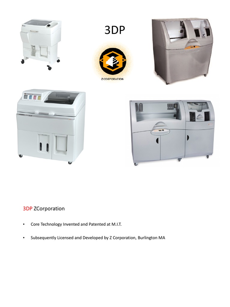 ZCorp Printers | PDF | 3 D Printing | Printer (Computing)