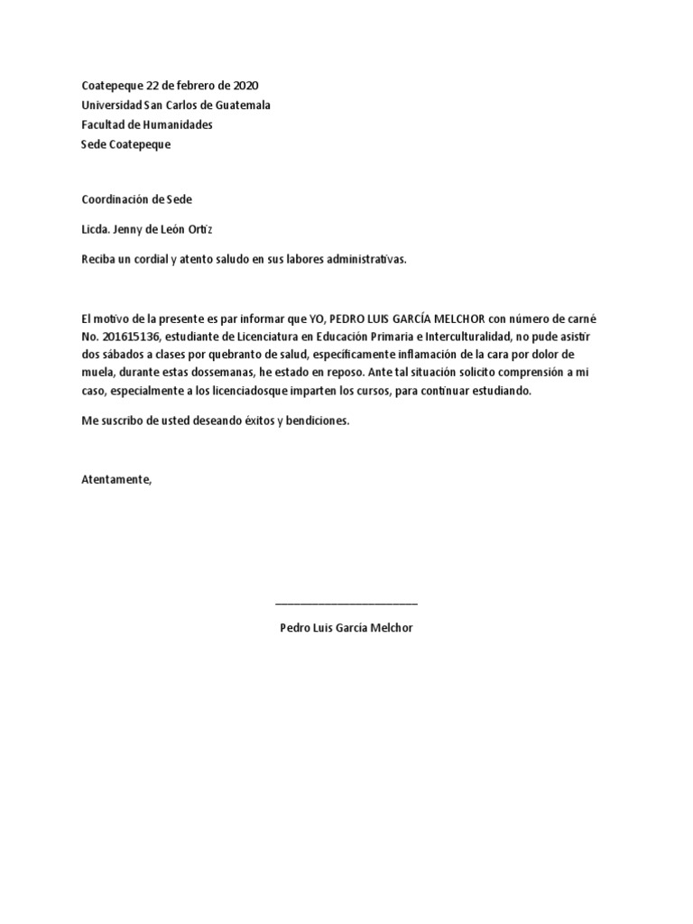 Carta de Permiso | PDF