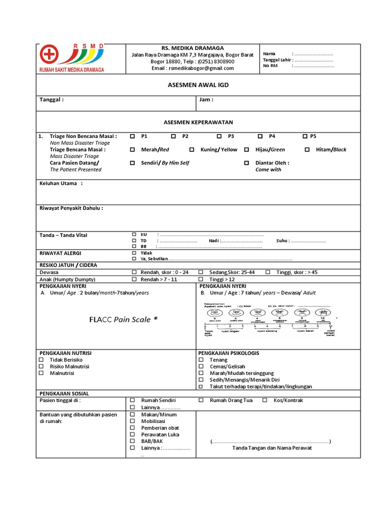 Pengkajian Awal IGD | PDF