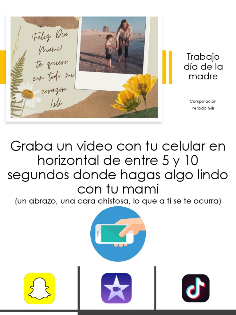 Computación - Proyecto Día de La Madre | PDF
