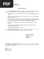 Affidavit For Electricity Connection | PDF