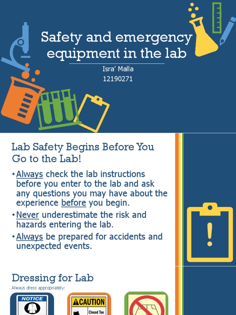 Safety and Emergency Equipment in The Lab | PDF