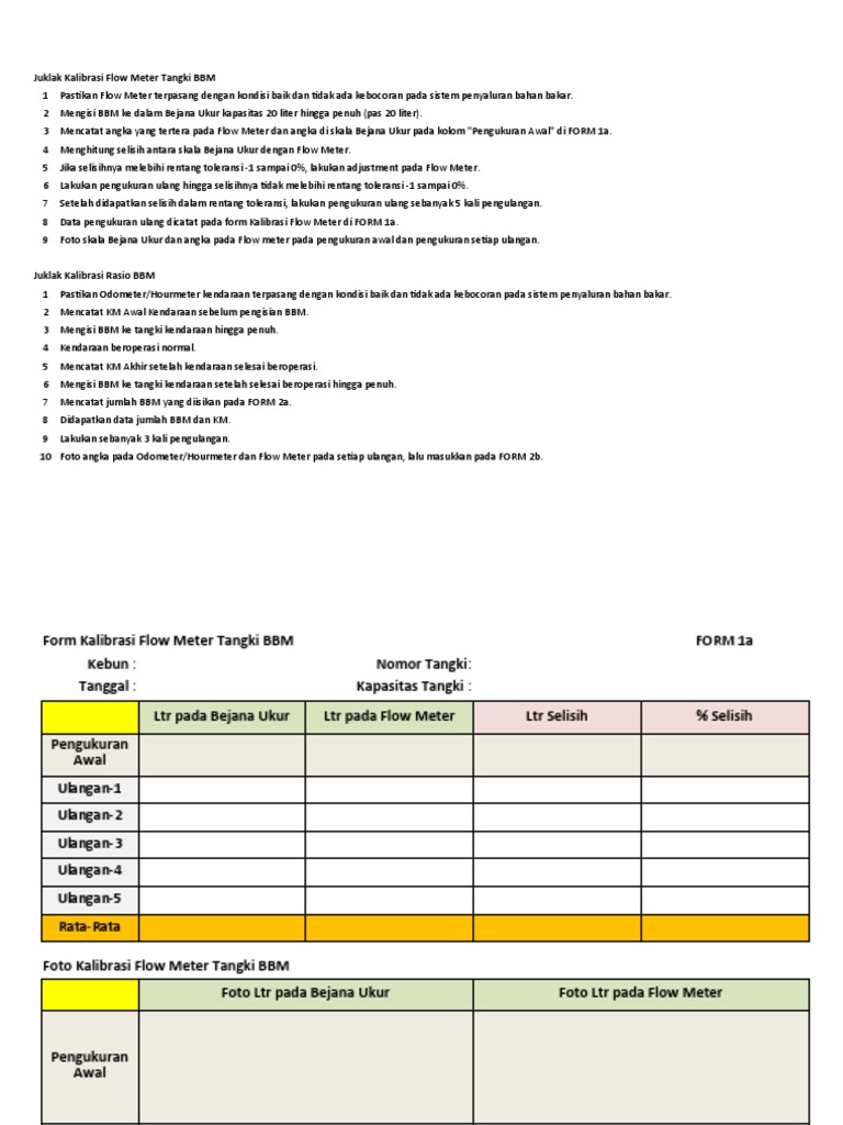 Form Kalibrasi-1 | PDF