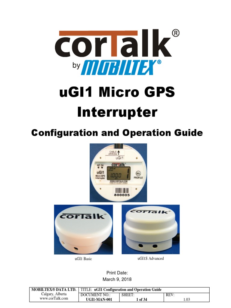uGI1 Micro GPS Interrupter: Configuration and Operation Guide | PDF ...