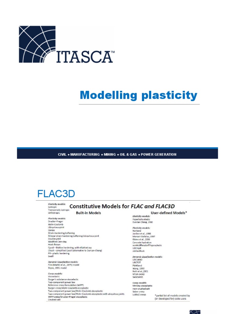 05 Modelling-Plasticity | PDF | Deformation (Engineering) | Plasticity ...