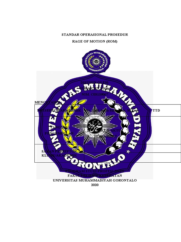 Sop Rom Aktif Dan Pasif | PDF | Kesehatan Holistik