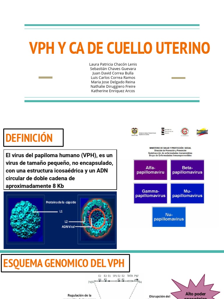 VPH y Ca Cuello Uterino PDF | Descargar gratis PDF | Cáncer de cuello uterino | Especialidades ...