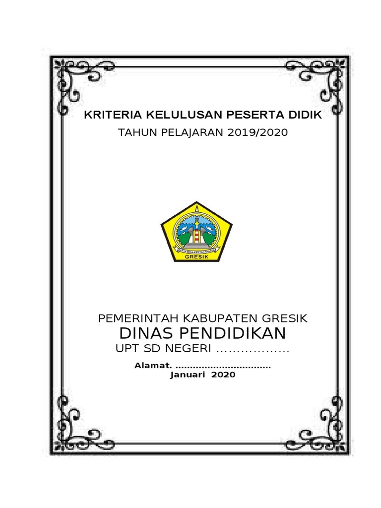 Contoh Format SKL SD | PDF