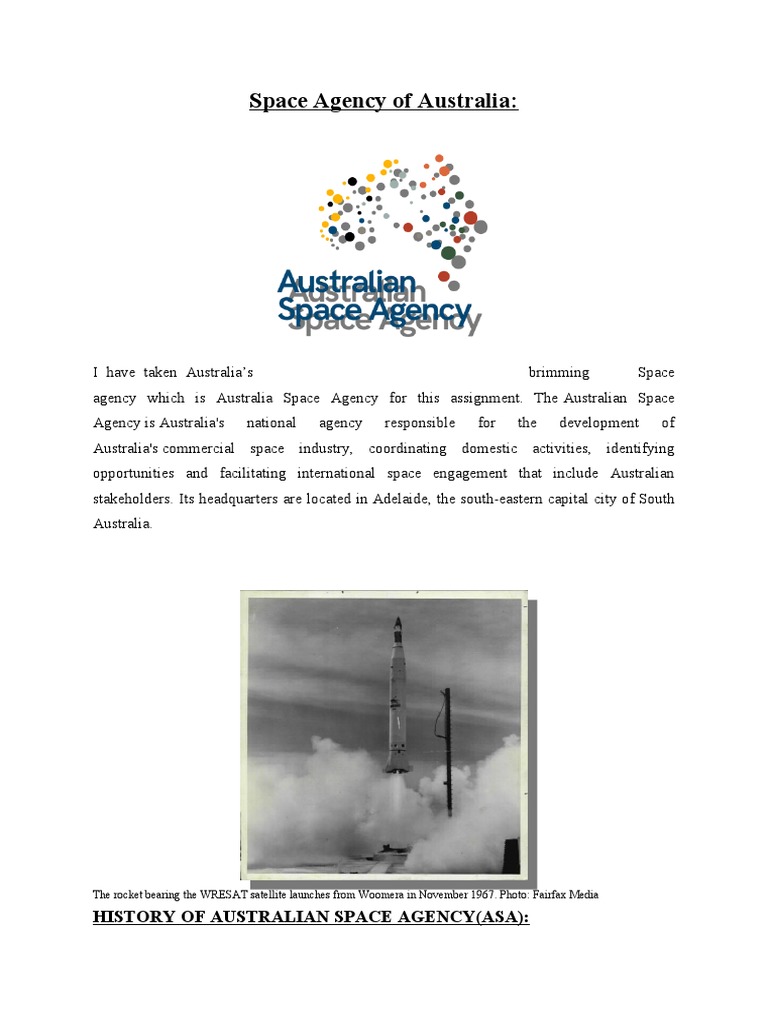 Australian Space Agency | PDF | Outer Space | Spaceflight