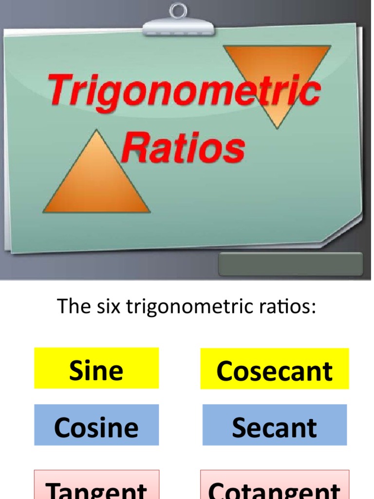 Trig Ratios of Special Angles | Download Free PDF | Trigonometric ...