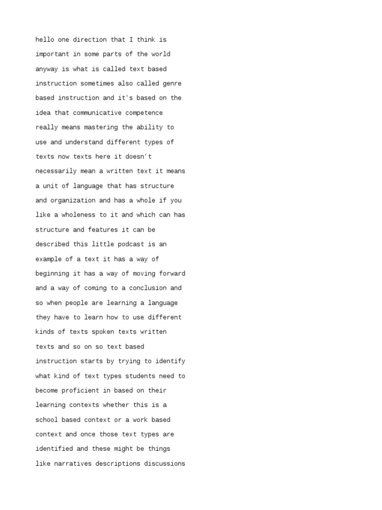 Jack C. Richards On Text Based Instruction | PDF