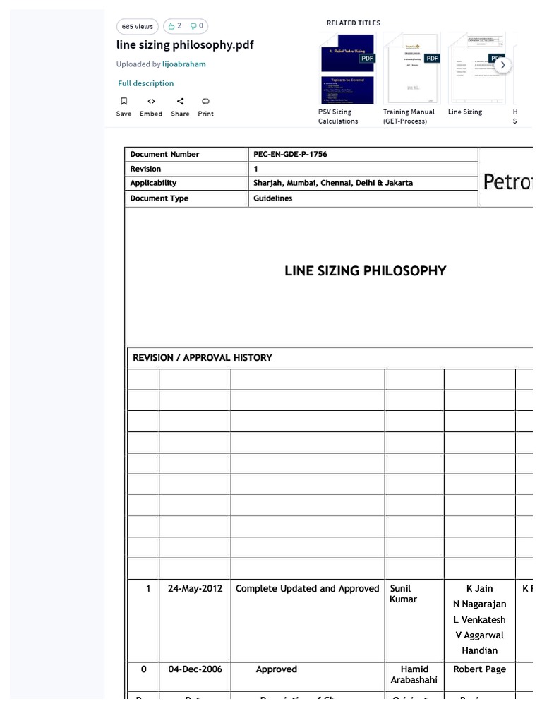 Engineering Line Sizing Guide | PDF | Fluid Dynamics | Pipe (Fluid ...