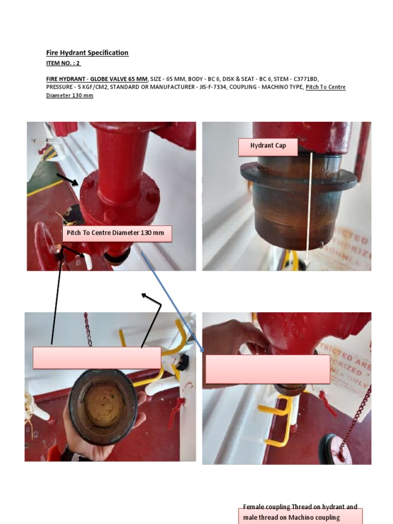 Fire Hydrant Specification | PDF