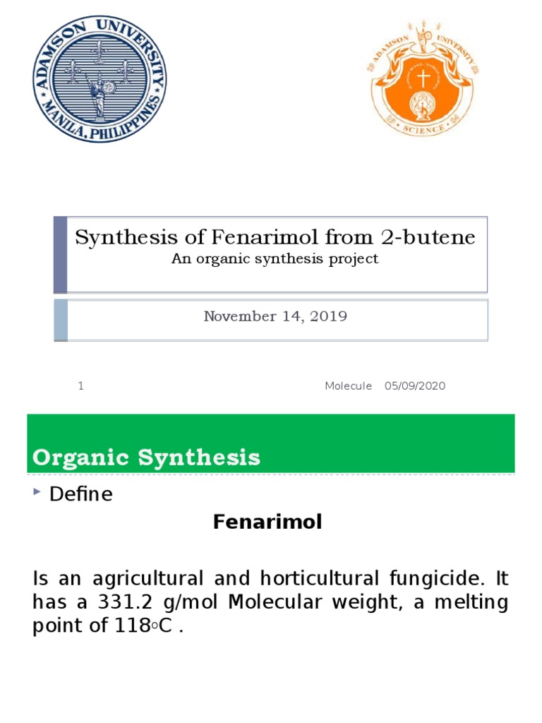 Synthesis of Fenarimol From 2-Butene: An Organic Synthesis Project ...