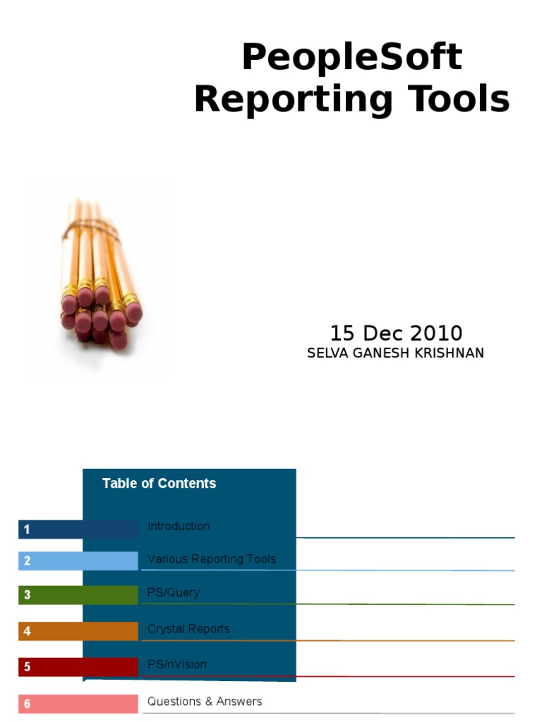People Soft Reporting Tools Presentation | Download Free PDF ...