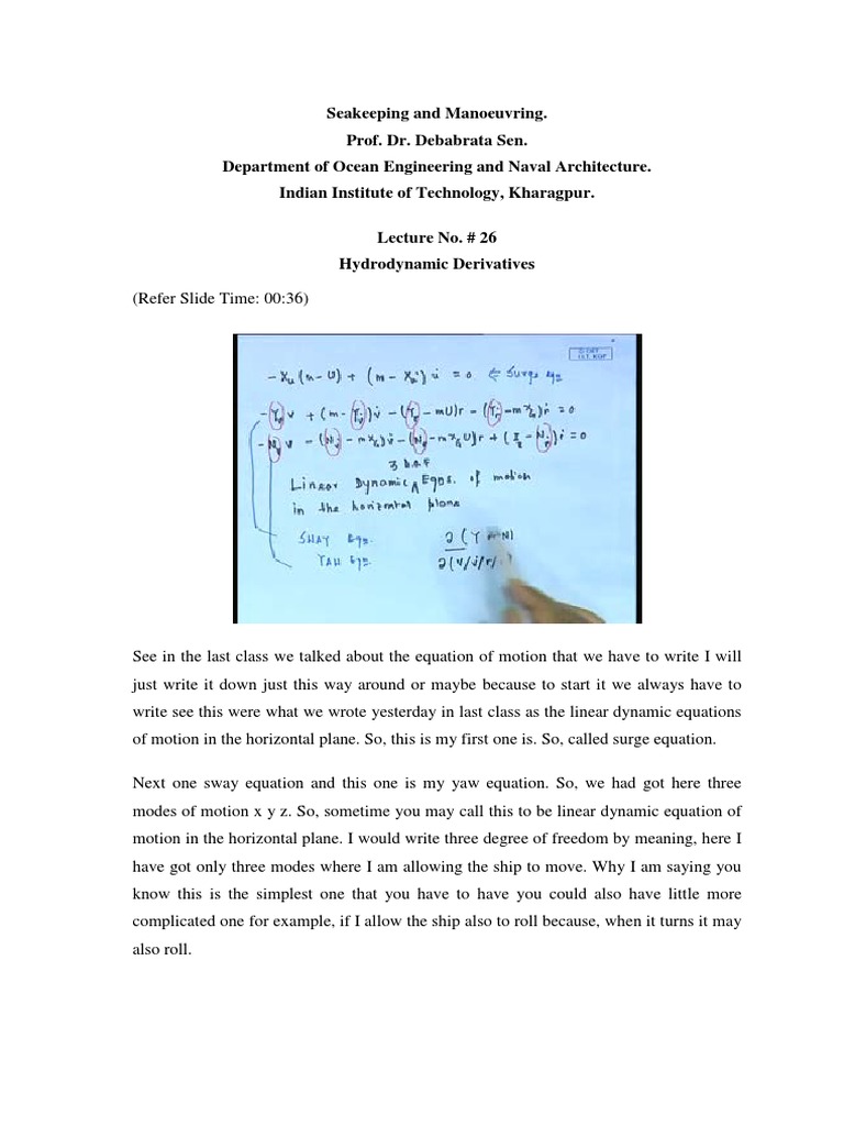 Lec26 PDF | PDF | Velocity | Derivative