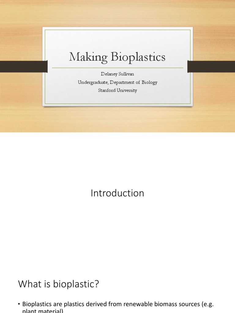 Making Bioplastics from Starch | PDF | Wellness