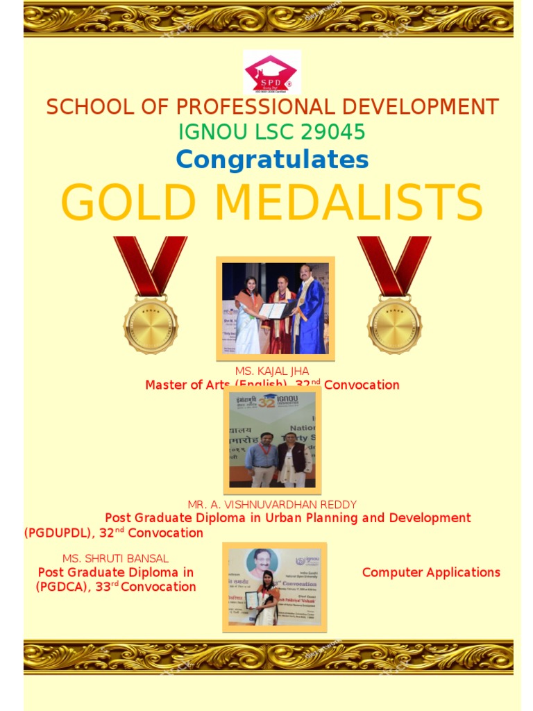 SPD Gold Medalists-Final | PDF