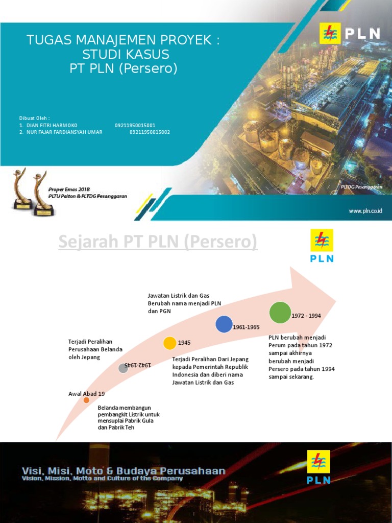 Tugas Proyek Manajemen PLN | PDF