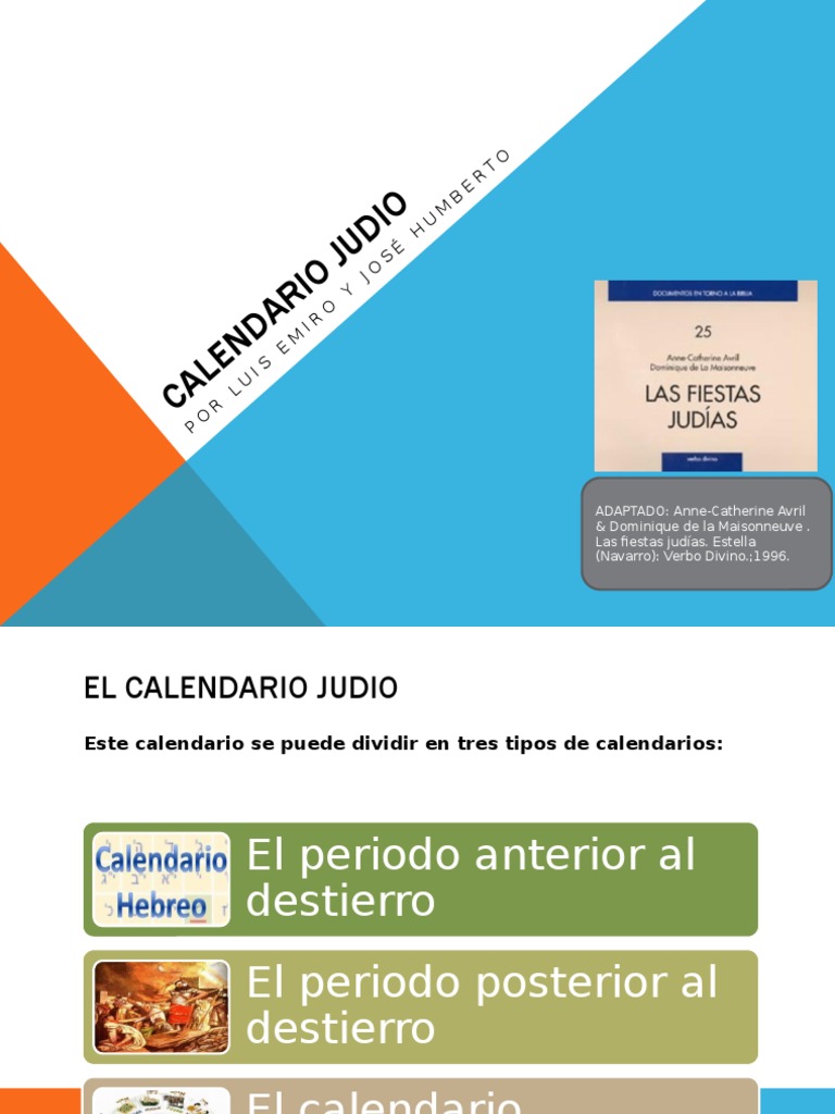 Calendario Judío | PDF | Calendario hebreo | Nisan