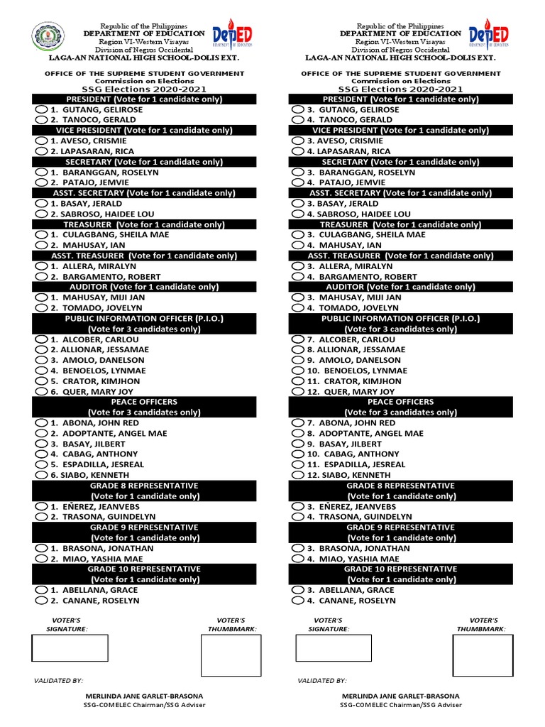SSG Elections 2020-2021 SSG Elections 2020-2021 | PDF | Government ...