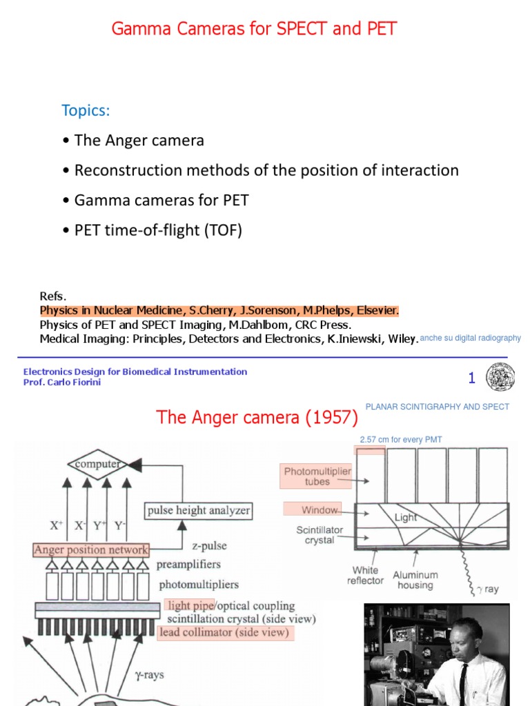 Lecture 17 - Gamma Cameras For SPECT and PET PDF | PDF | Positron ...