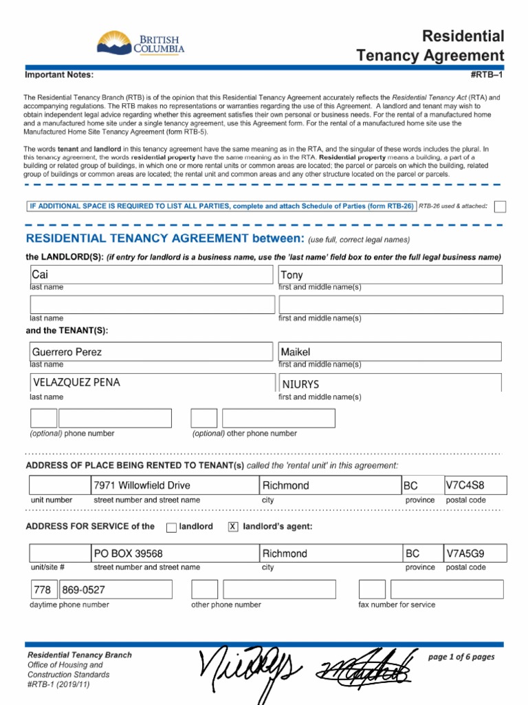 RTB 1 Merged PDF | PDF | Landlord | Leasehold Estate