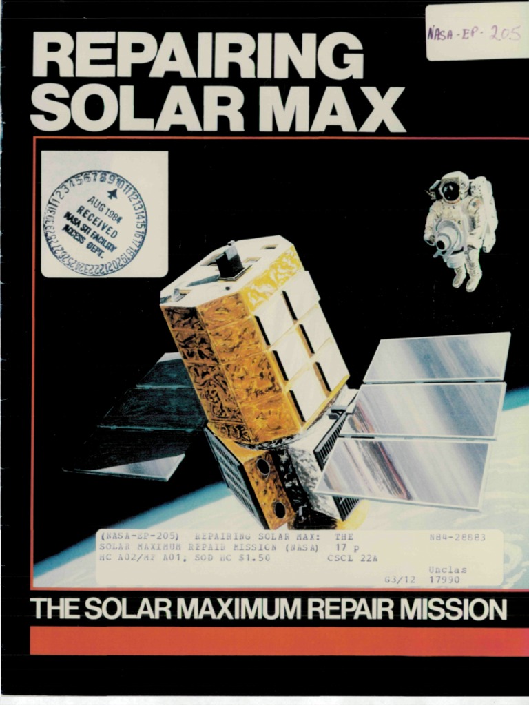 Repairing Solar Max The Solar Maximum Repair Mission | PDF | Space ...
