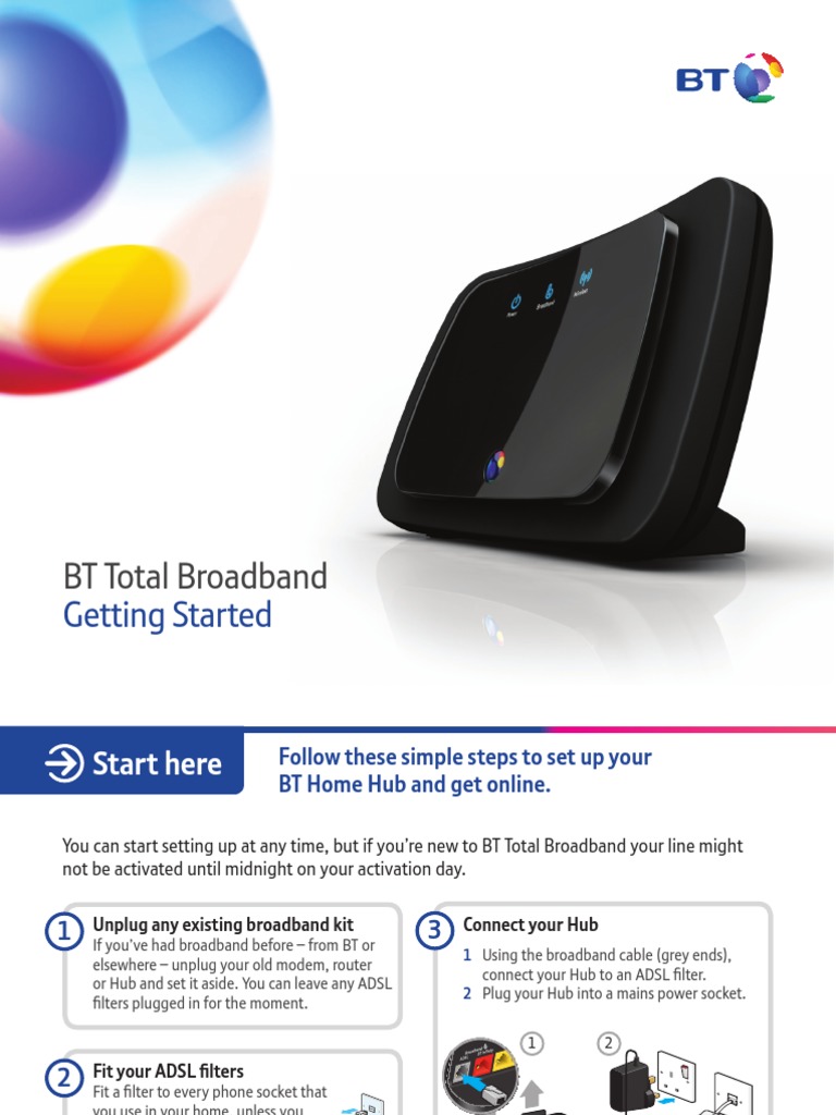 BT Total Broadband Getting Started | PDF | Internet Access | Internet