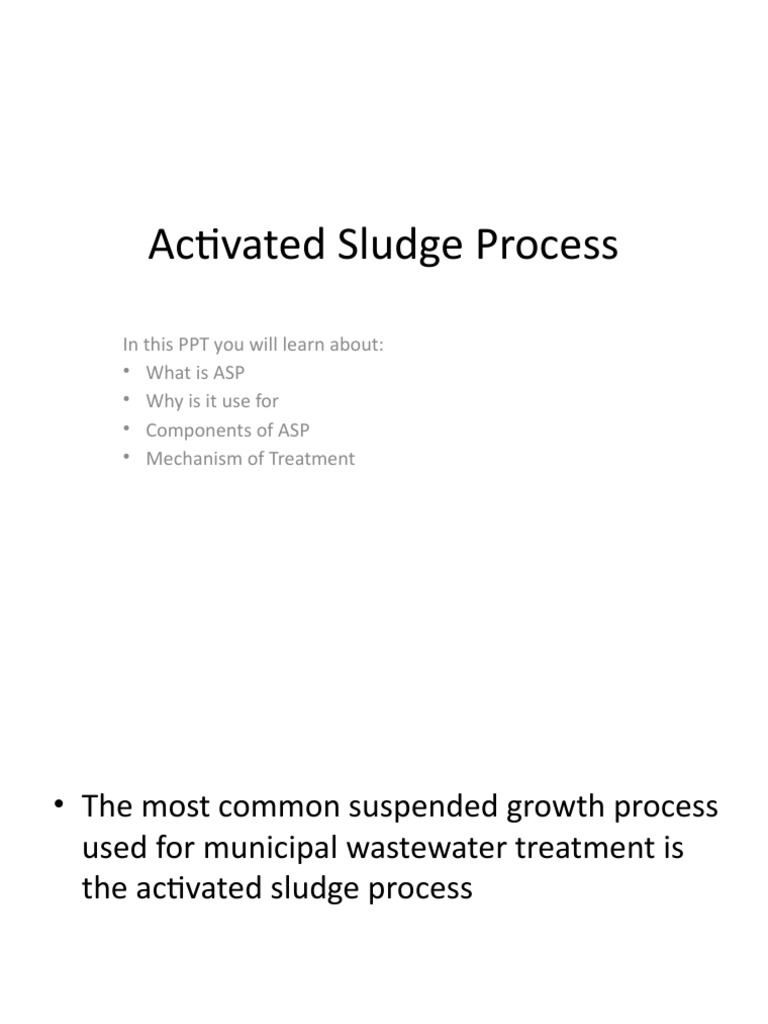 Activated Sludge Process | PDF | Sewage Treatment | Water Treatment