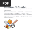 Oath of Sportsmanship Tagalog - 052738 | PDF