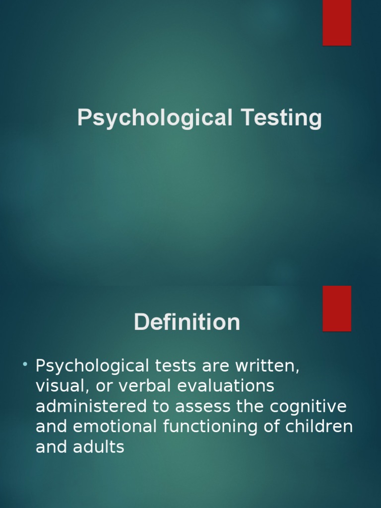 Basics in Psychological Testing | PDF | Psychological Testing | Test ...
