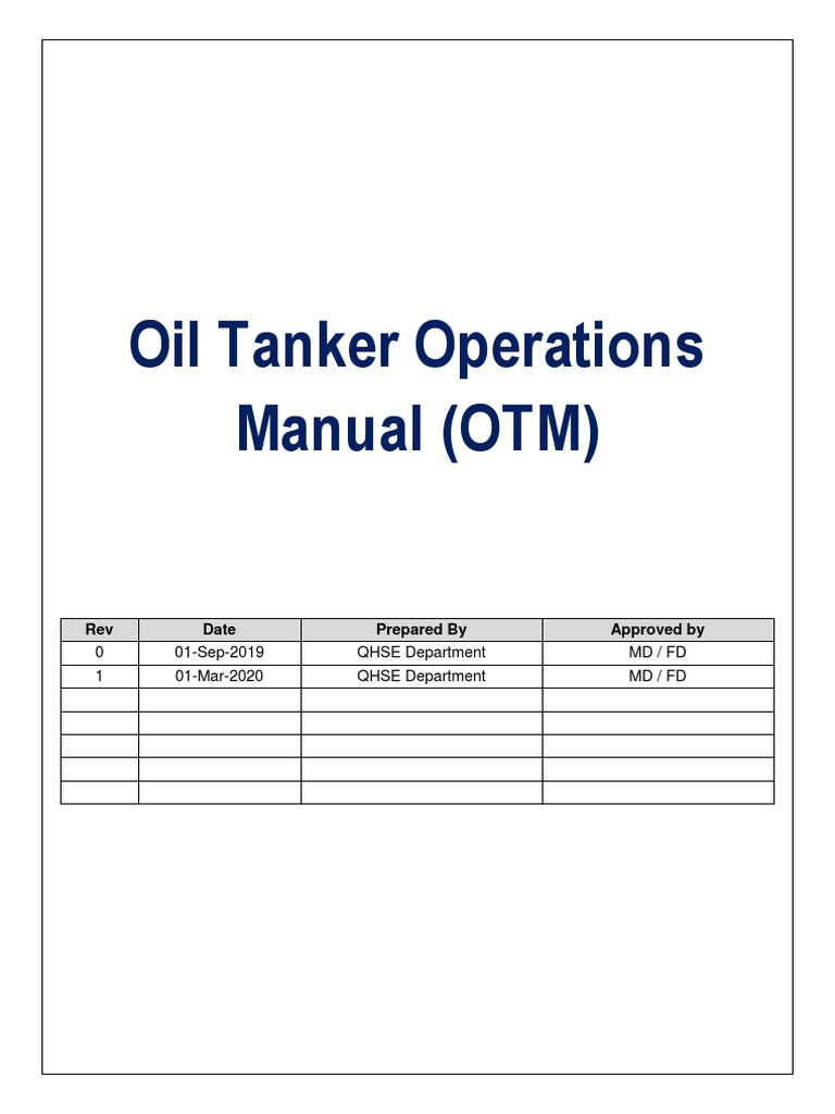 Oil Tanker Operations PDF | PDF | Oil Tanker | Personal Protective ...