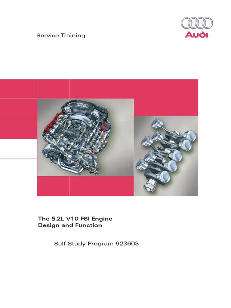 Service Training: The 5.2L V10 FSI Engine Design and Function | PDF ...