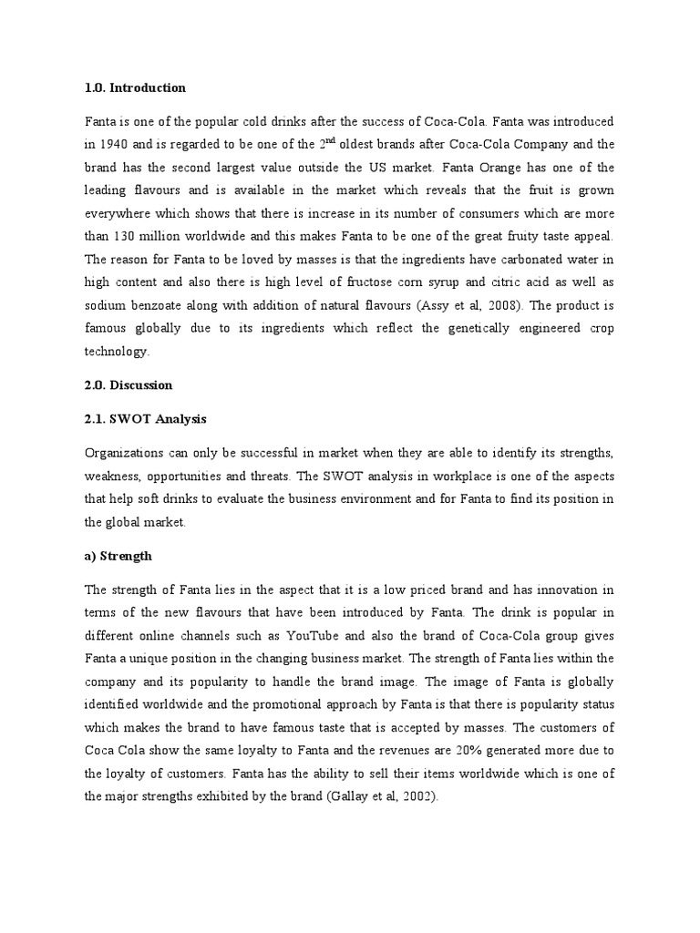 Fanta | PDF | The Coca Cola Company | Brand