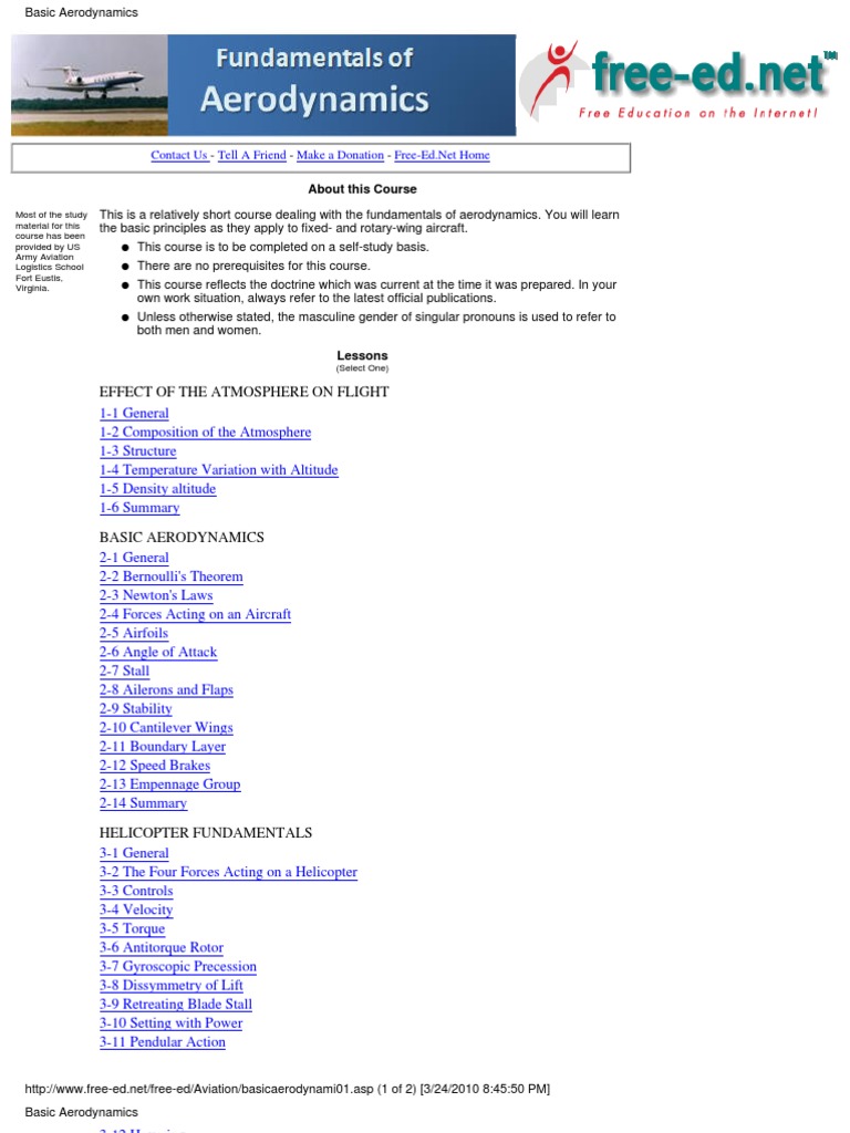 Basic Aerodynamics | PDF | Troposphere | Altitude