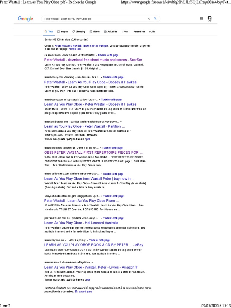 An Overview of Resources for Learning to Play the Oboe, Focusing on ...