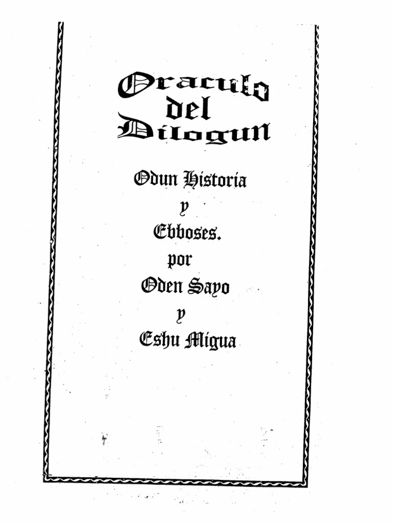 El Oraculo Del Diloggun - 922 HOJAS PDF | PDF | Santeria | Mitología