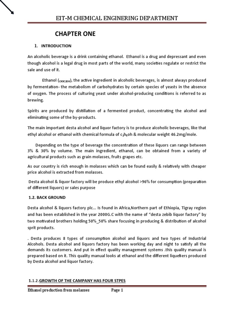 3.body of Report | PDF | Anaerobic Digestion | Ethanol