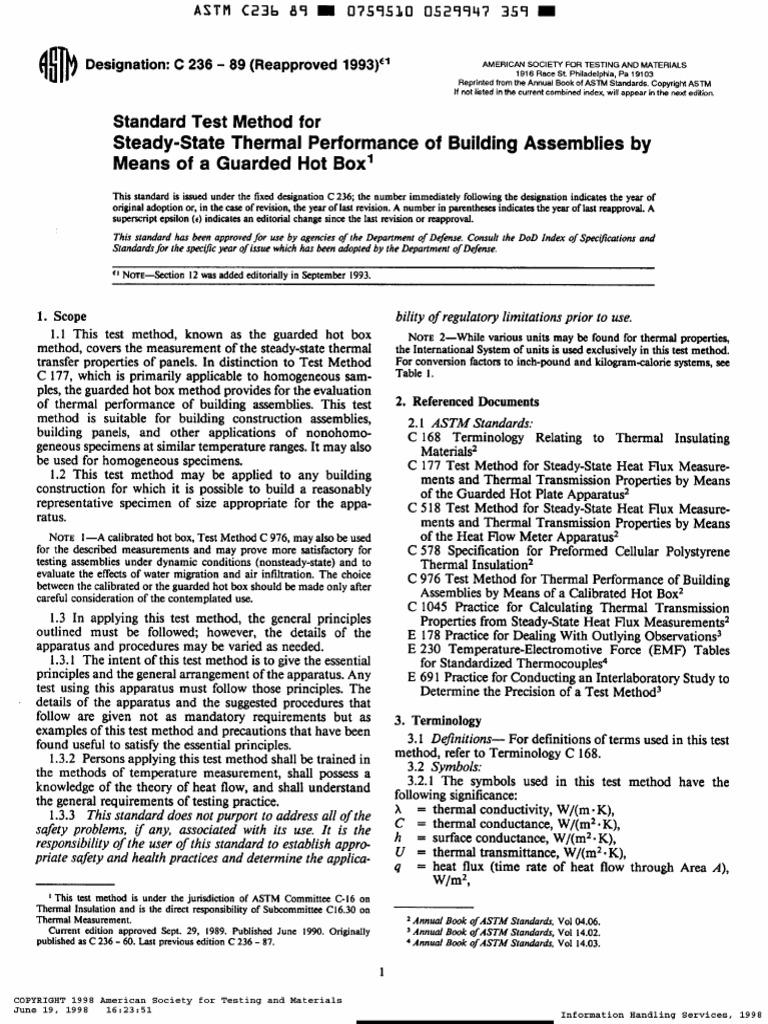 Astm C236 PDF | PDF