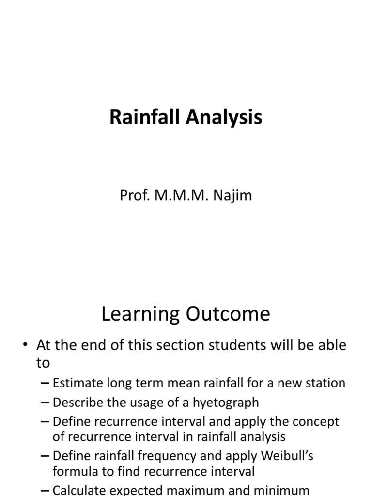 6.0 Rainfall Analysis-1-5 - Compressed | PDF