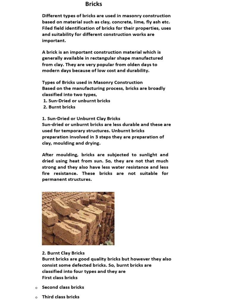 Bricks PDF | PDF | Brick | Fly Ash