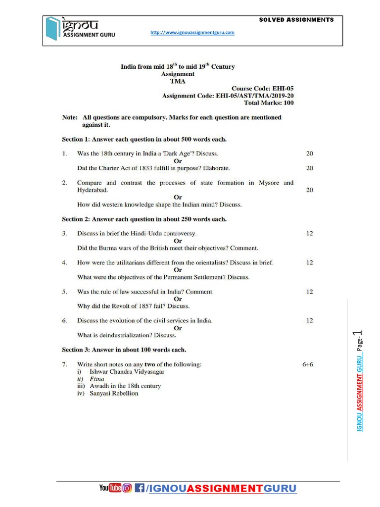 ignou Guru: Assignment | PDF